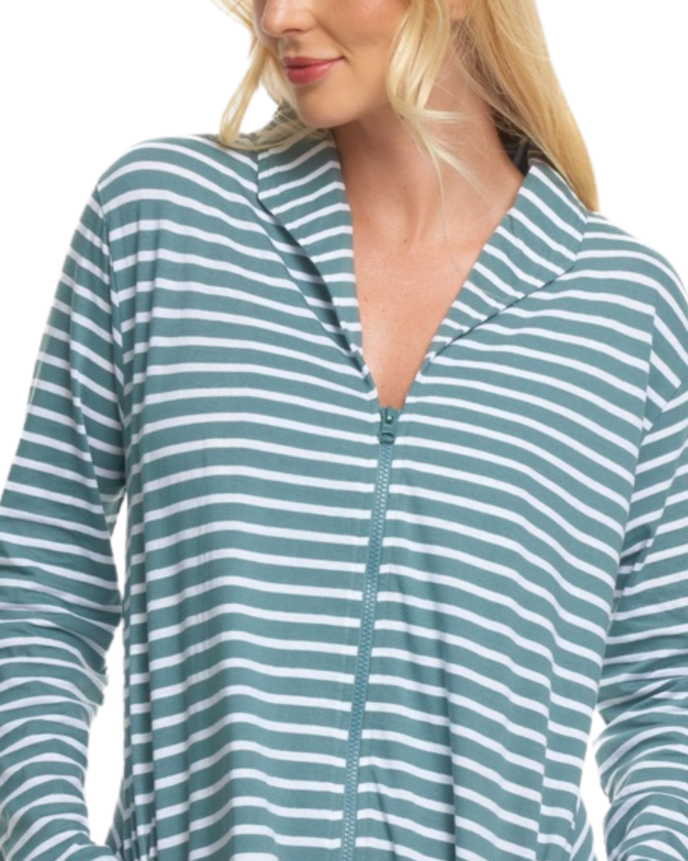 Cotton Stripe Zip Dressing Gown – Suzy & Me Collection